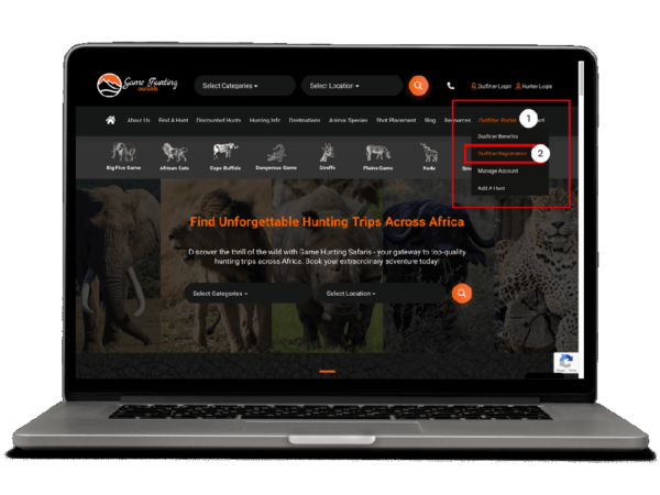 How To Register As An Outfitter | Game Hunting Safaris